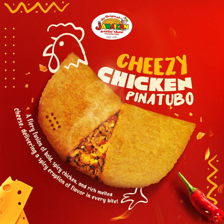Jamaican Pattie Baked Cheezy Chicken Pinatubo 1pc – House Of Fruitas
