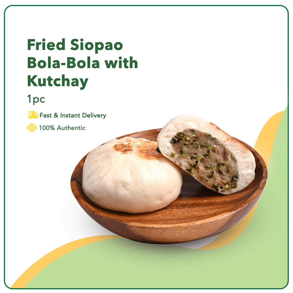Ling Nam Fried Siopao Bola- Bola with Kutchay 1pc – House Of Fruitas