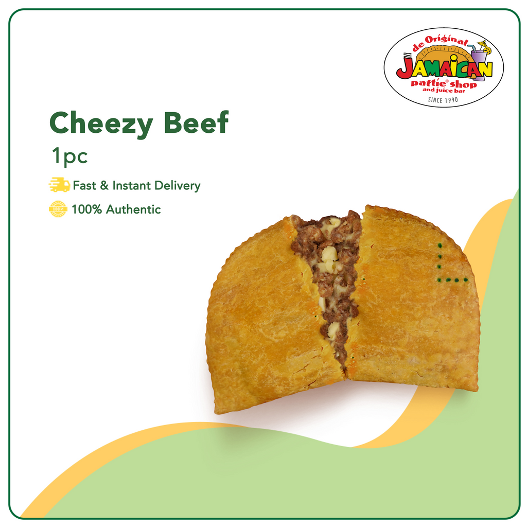 Jamaican Pattie Baked Cheezy Beef 1pc – House Of Fruitas